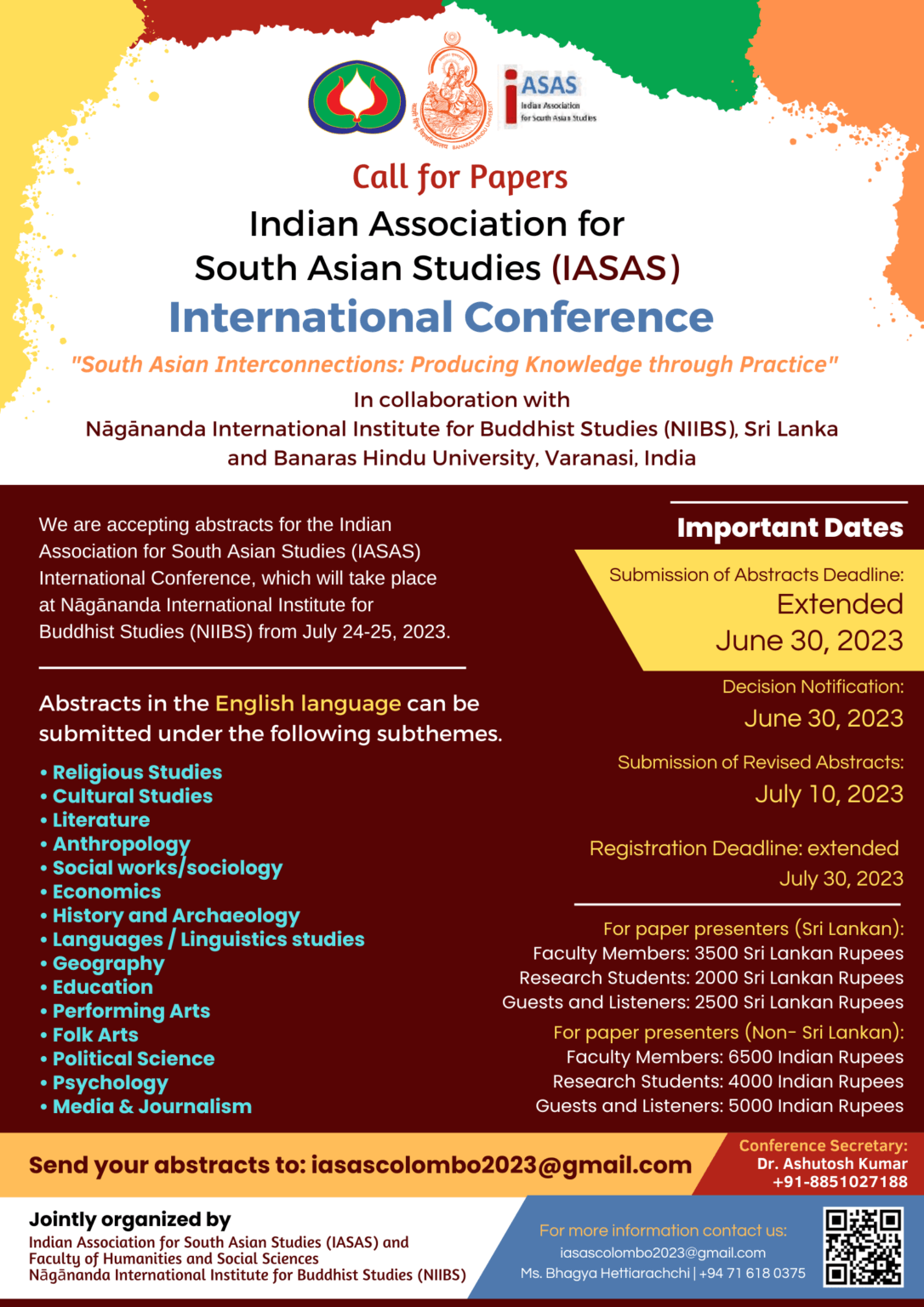 Indian Association for South Asian Studies (IASAS) International ...